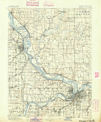 Old Historical Maps of Claycomo, MO | Pastmaps
